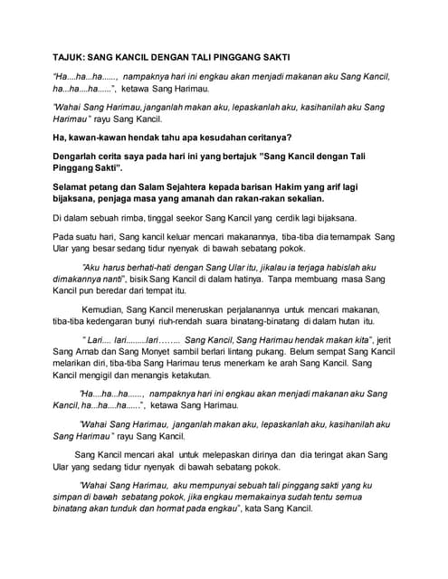 Program nilam (sinopsis) | DOCX