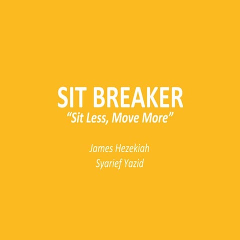 Sitbreaker - Sit Less Move More | PDF | Fitness and Exercise | Healthy ...