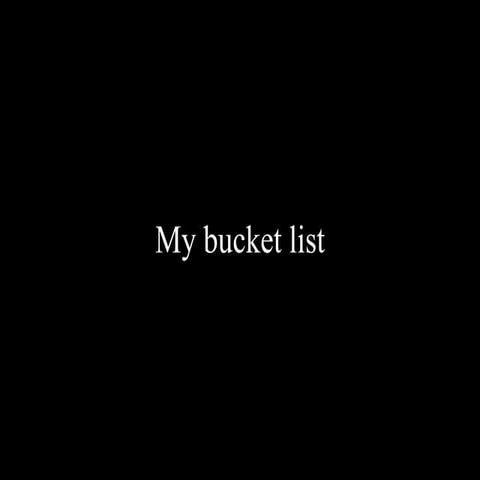 SIT page- bucket list | PPTX | Musical Instruments | Hobbies & Interests