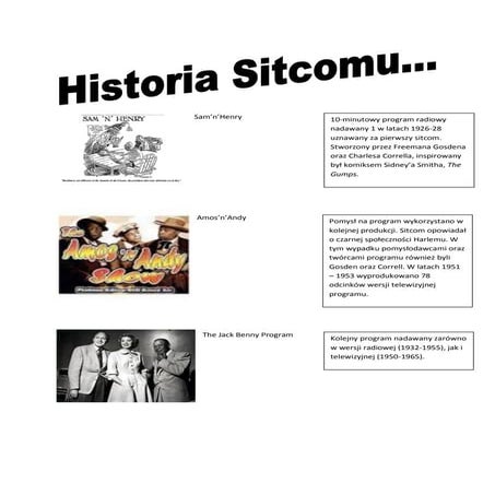 Sitcom prezentacja | PDF