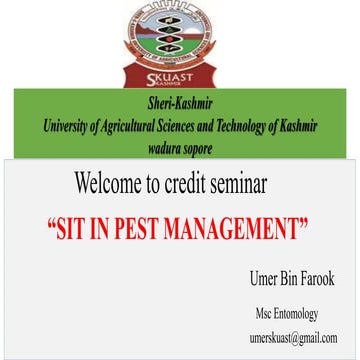 Sterile Insect Technique | PPTX