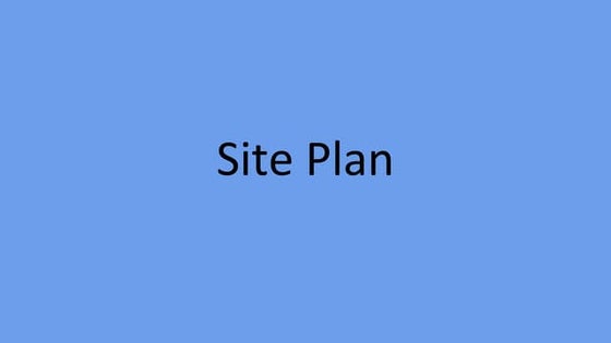 Site plan | PPT