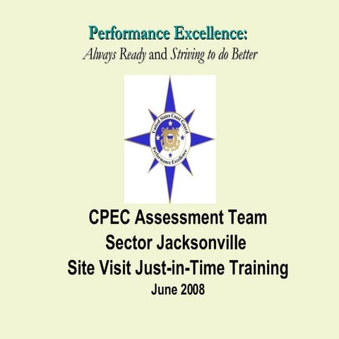 CPEC Assessment Pilot JIT Training | PPT
