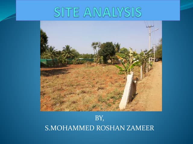 Site selection and justification | DOCX