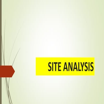 Site analysis-example | PPT