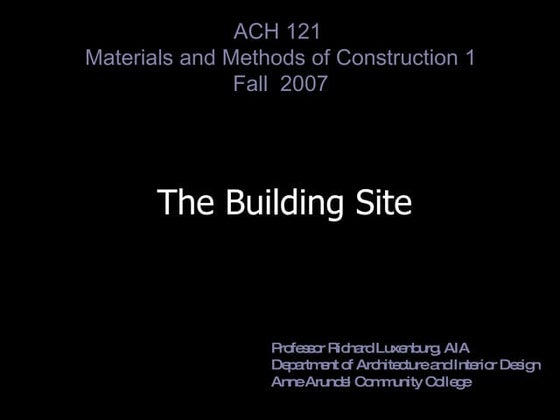 Site selection and justification | PDF