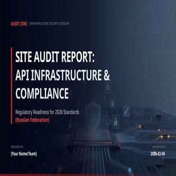 Site Audit Report_ API Infrastructure & Compliance.pptx