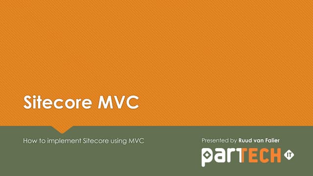 Sitecore Mvc London User Group April 29th 2014 Ppt