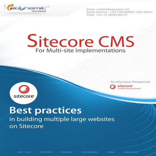 Sitecore cms for multi site implementation | PDF