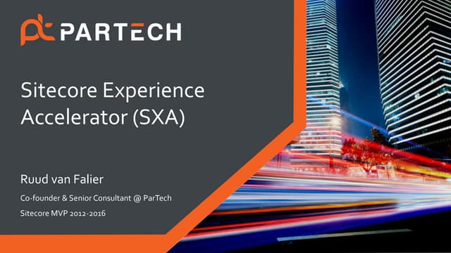 Sitecore Experience Accelerator Sxa Pptx Web Design And Html 0632