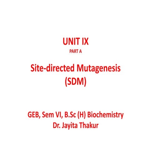 Site Directed Mutagenesis.pdf