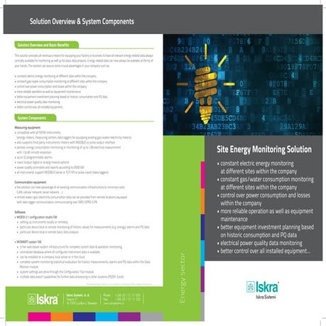 Site Energy Monitoring Solution | PDF