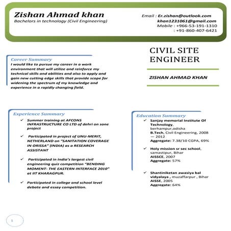 Jr. Civil Engineer Portfolio | PDF