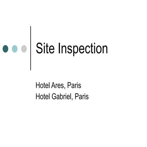 Site inspection | PPT