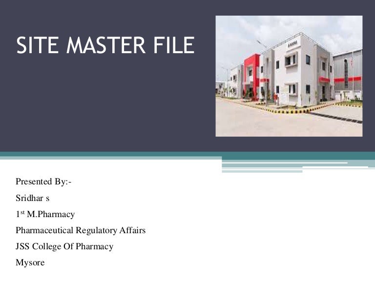 Site master file