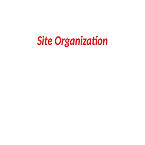 Site Organization (Construction management) | PPTX