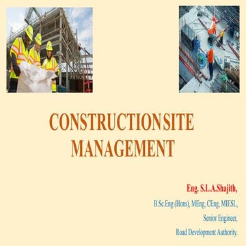 Site organization in Construction | PDF