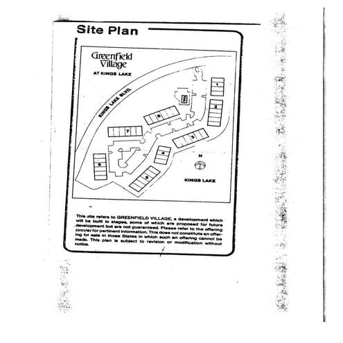 Site plan of greenfield village at king's lake naples florida | PDF