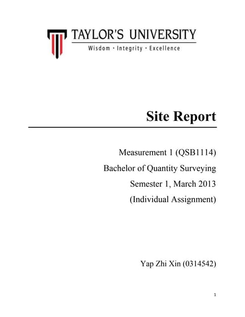 site visit report (final) | PDF