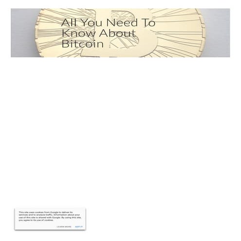 All About The Bitcoin | PDF