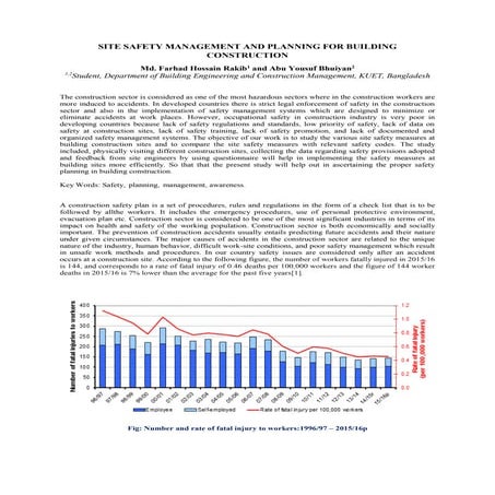 Site Safety Management and planning for Building Construction | PDF