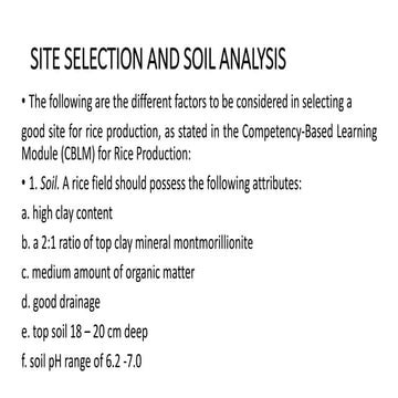 SITE SELECTION AND SOIL ANALYSIS.pptx