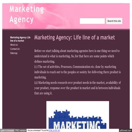 Marketing Agency | PDF