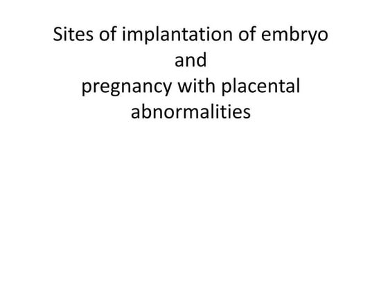 Implantation | PPT