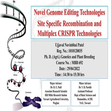 Site specific recombination and Multiplex CRISPR.pptx