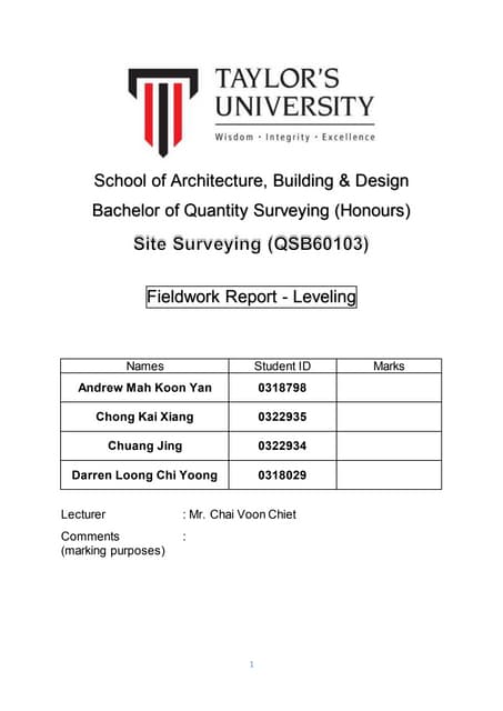 Profile and Cross-Section - Report | DOCX | Geography | Science