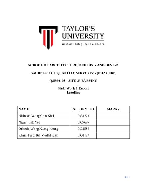 Profile and Cross-Section - Report | DOCX | Geography | Science