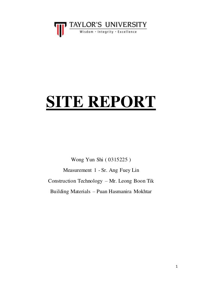 Site report