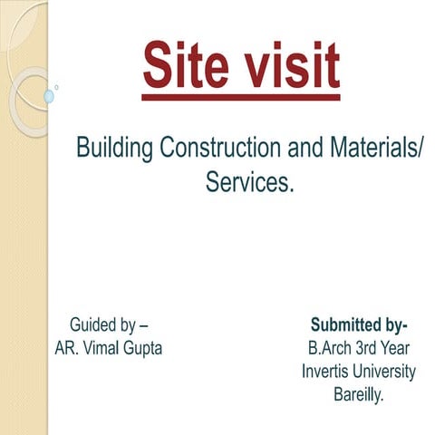 electric Site visit | PPT