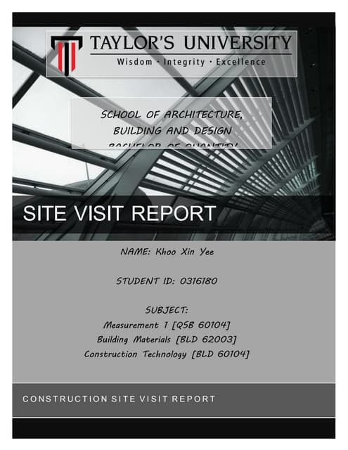 ARCHITECTURAL SITE VISIT | PDF