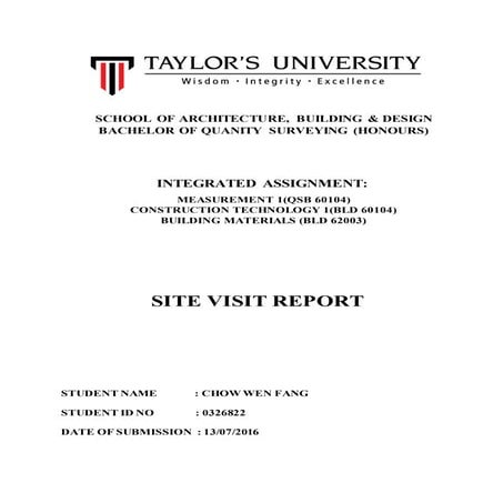 Site visit report | DOCX