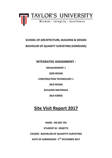 site visit report (final) | PDF