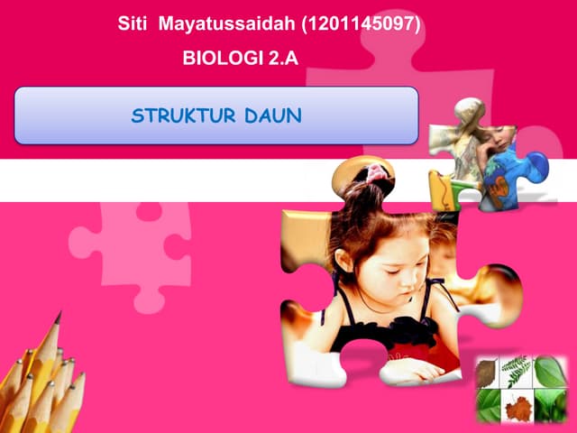 PPT Morfologi Tumbuhan - Tata Letak, Rumus, dan Diagram Daun | PPTX