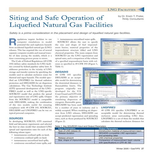 Siting and Safe Operation of Liquefied Natural Gas Facilities | PDF