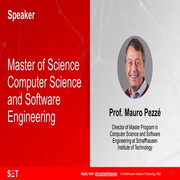 Mauro Pezze - 7 reasons to join SIT | PPT