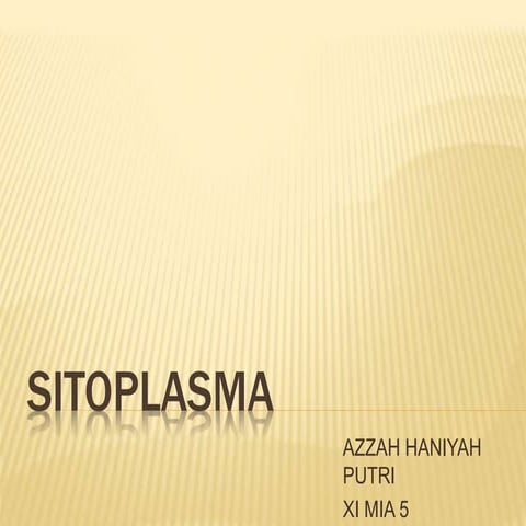 SITOPLASMA | PPTX