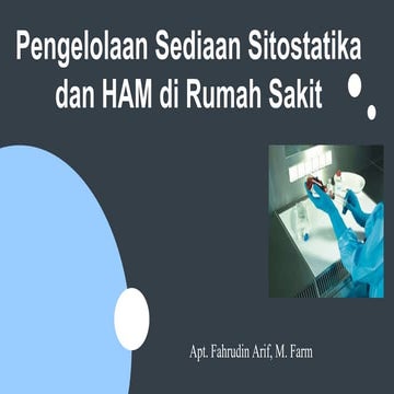 Sitostatika dan HAM Arif.pptx