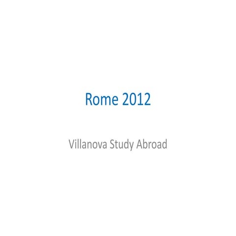 Rome Slideshow | PPTX