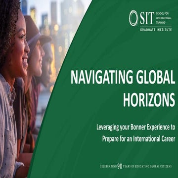 SIT's Navigating Global Horizons.pdf | Education