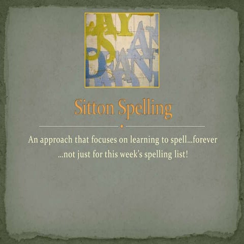 Sitton Spelling | PPTX