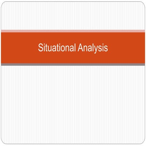 Situational analysis | PPTX