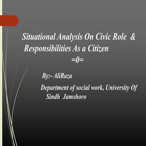 Civic responsibility and citizenship | PPTX