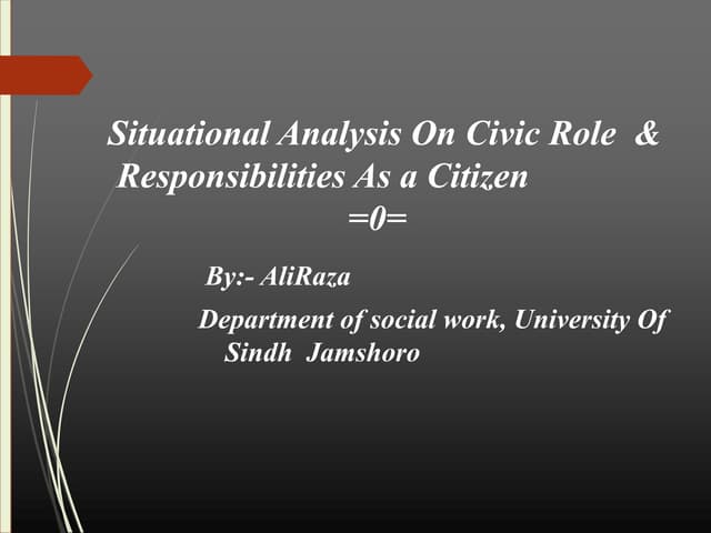 Civic responsibility and citizenship | PPTX