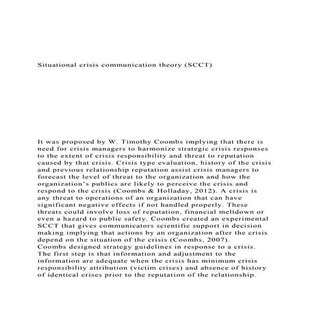 Situational crisis communication theory (SCCT).docx