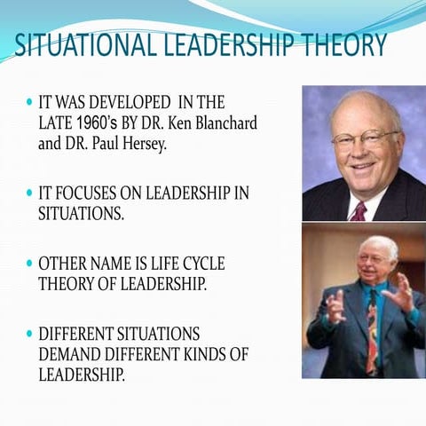 Situational leadership theory | PPTX
