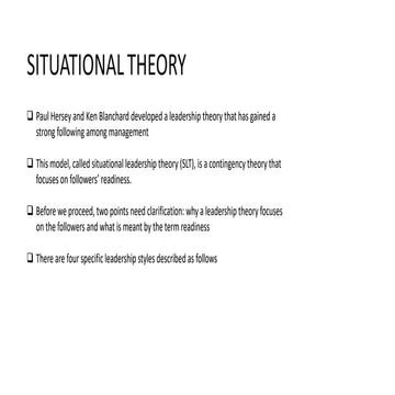 Situational Theory Pptx